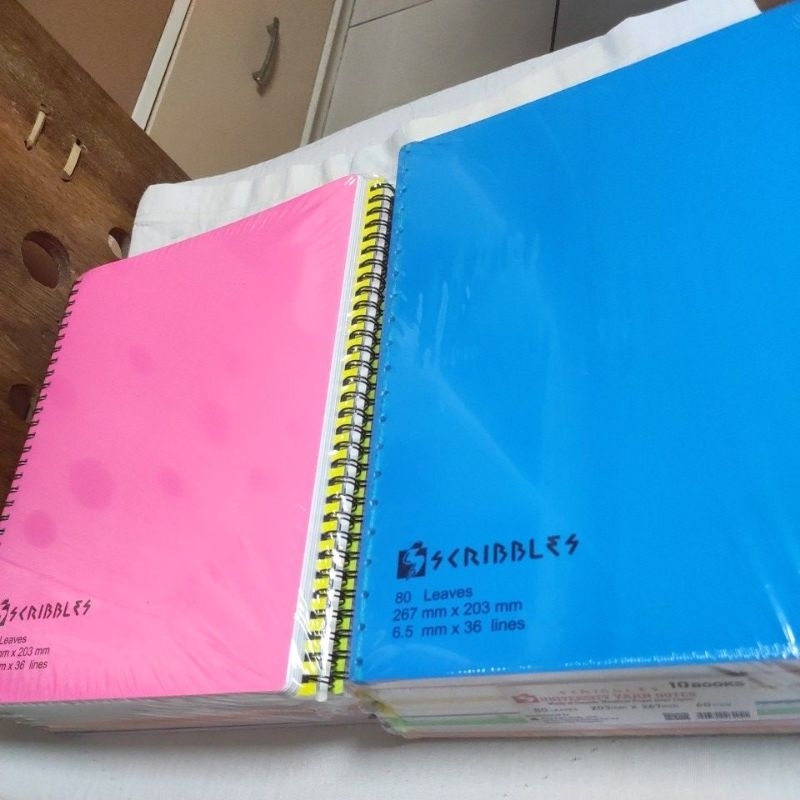 10pc UNIVERSITY Scribbles 80 leaves Big Notebook Smooth Japanese Paper ...