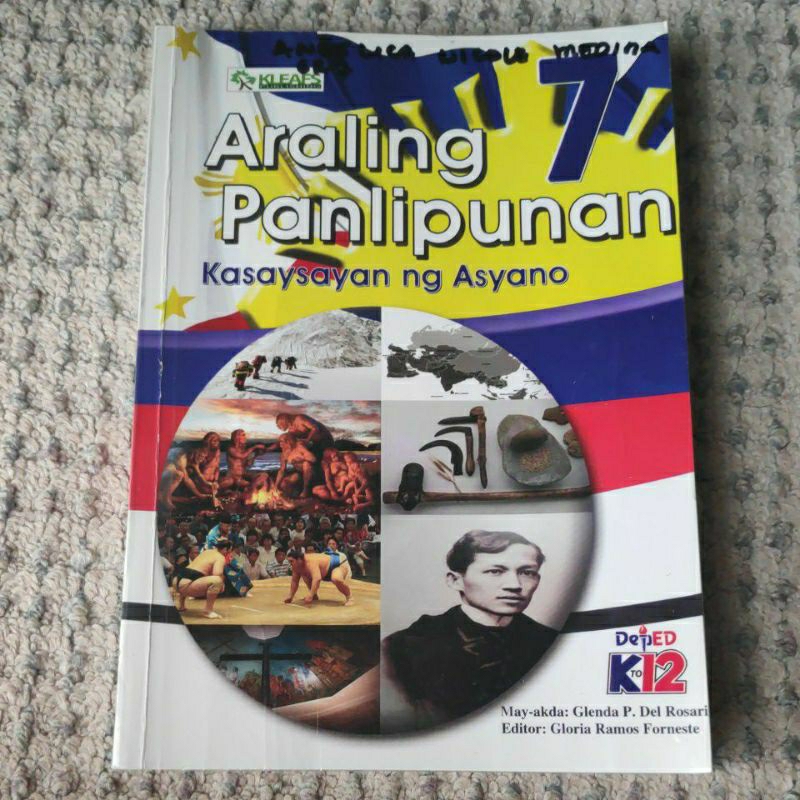Used Araling Panlipunan Kasaysayan ng Asyano Grade 7 Book | Shopee ...