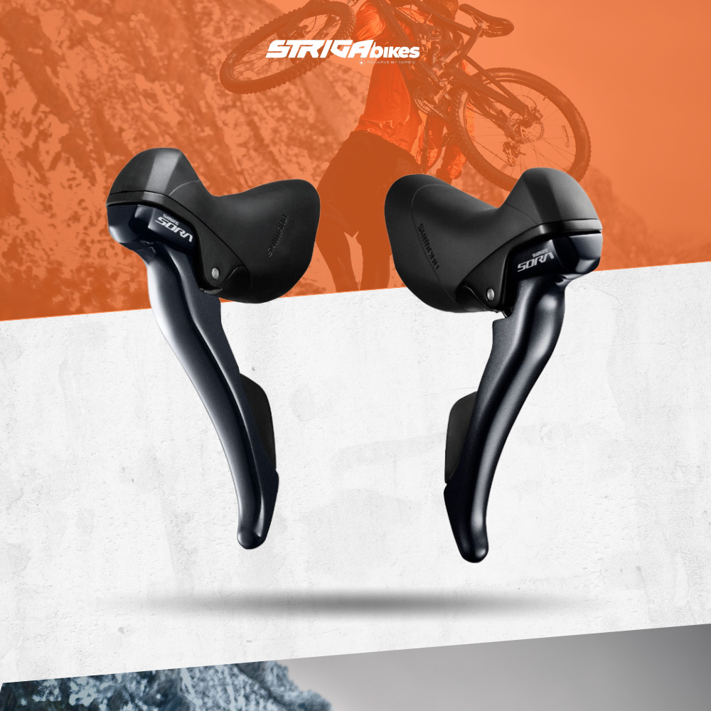 Shimano Sora Shifter Lever Road STI-R3000 2x9-Spd w/ OT & BC Front/Rear ...