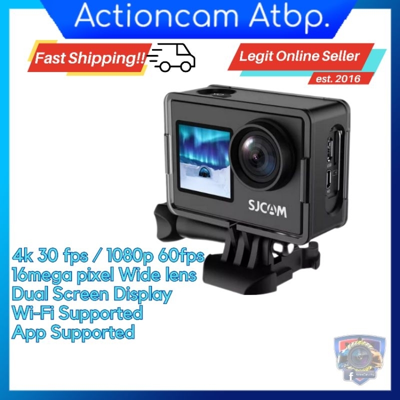SJCAM SJ4000 Dual Screen 4K 30FPS/16MP NON MODIFIED | Shopee Philippines