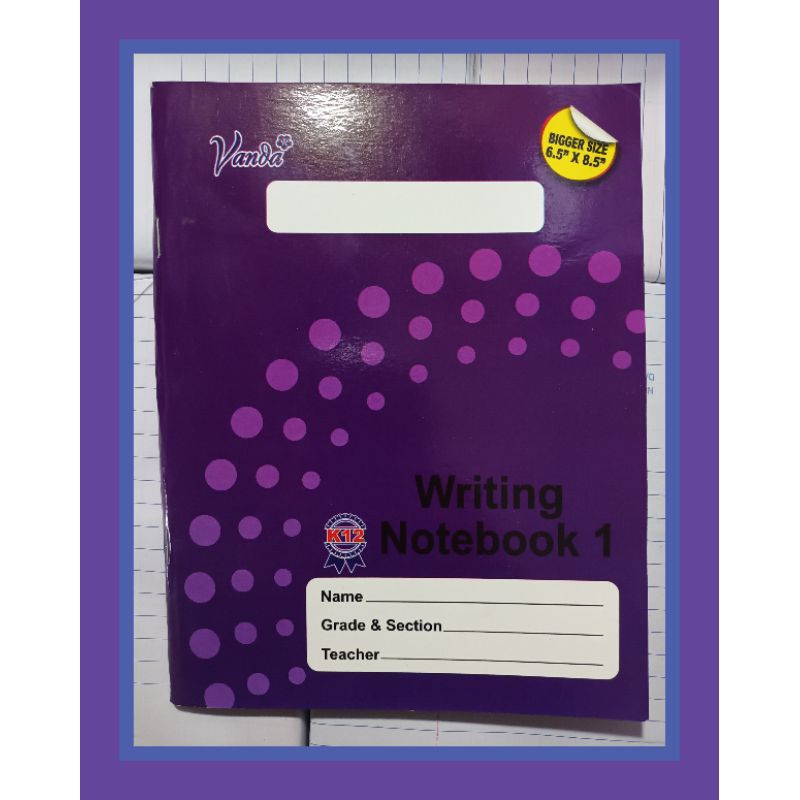 Back to School K to 12 Writing Notebook Prep, 1 , 2 per set 8 colors ...