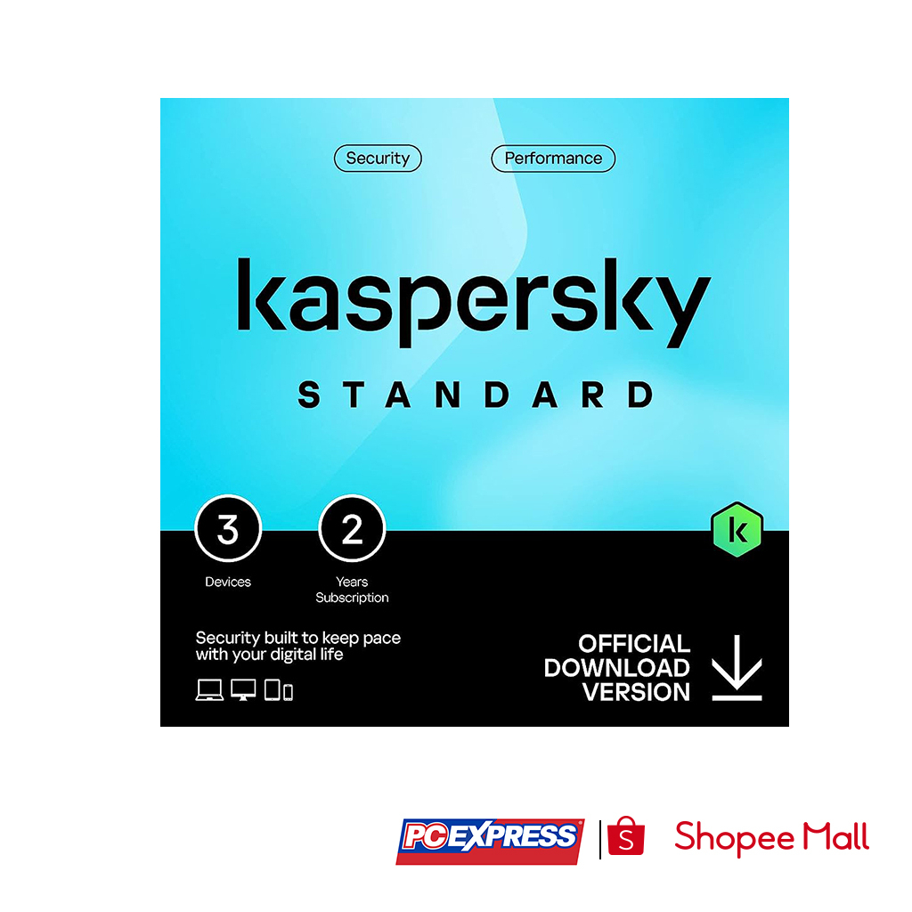 kaspersky standard 3 users 2 years protection (License) (Is) | Shopee ...