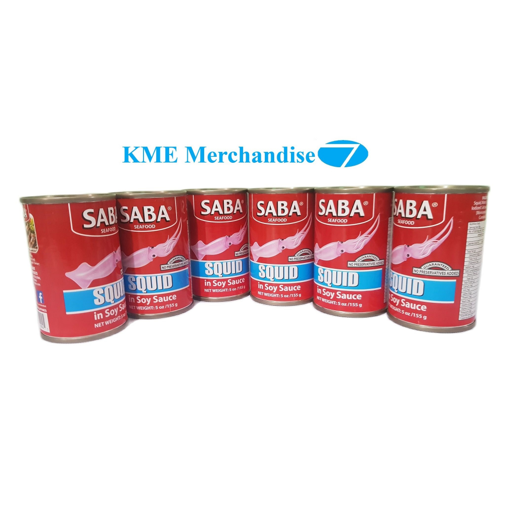 SABA SQUID in Soy Sauce 155g | Shopee Philippines