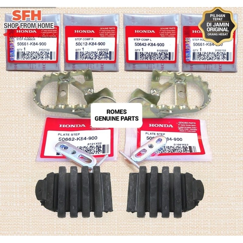 HONDA CRF 150L STEP COMP DRIVER FOOT REST LEFT & RIGHT SET | Shopee ...