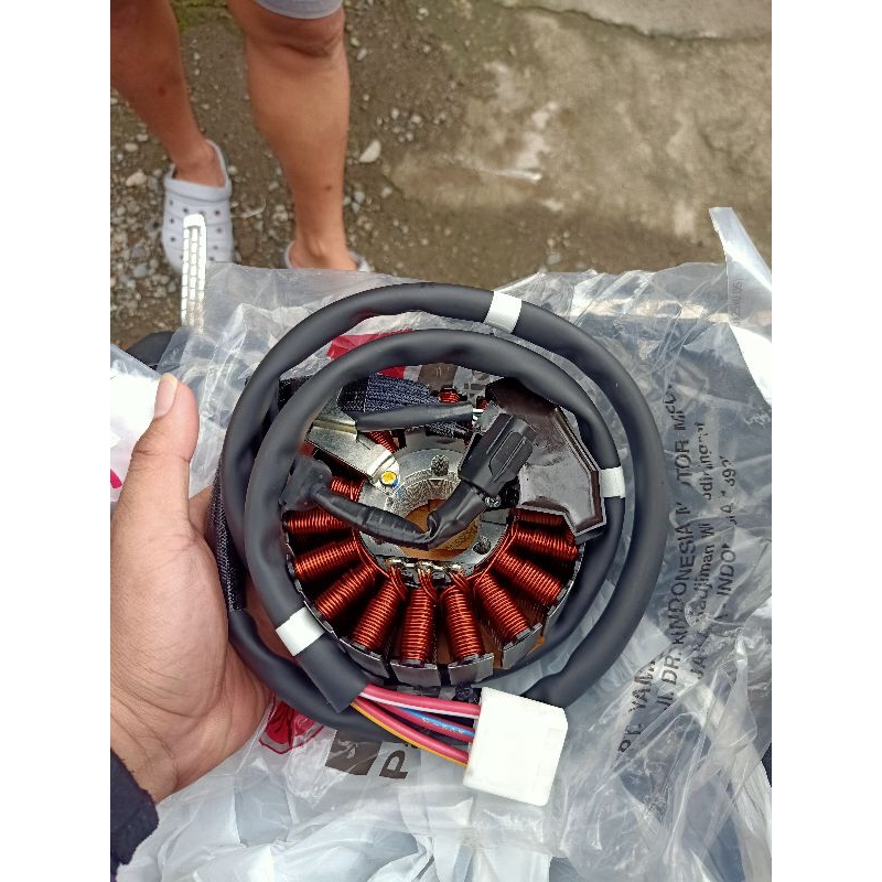 Genuine Yamaha Genuine Stator assembly long cable AEROX V1 V2 NMAX V2 ...