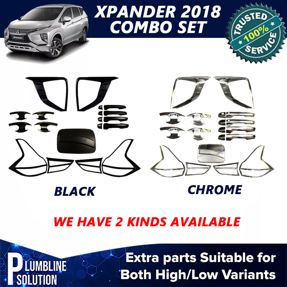 Mitsubishi Xpander GLX / GLS 2018 - 2022 / 2023 Onwards Black / Chrome ...