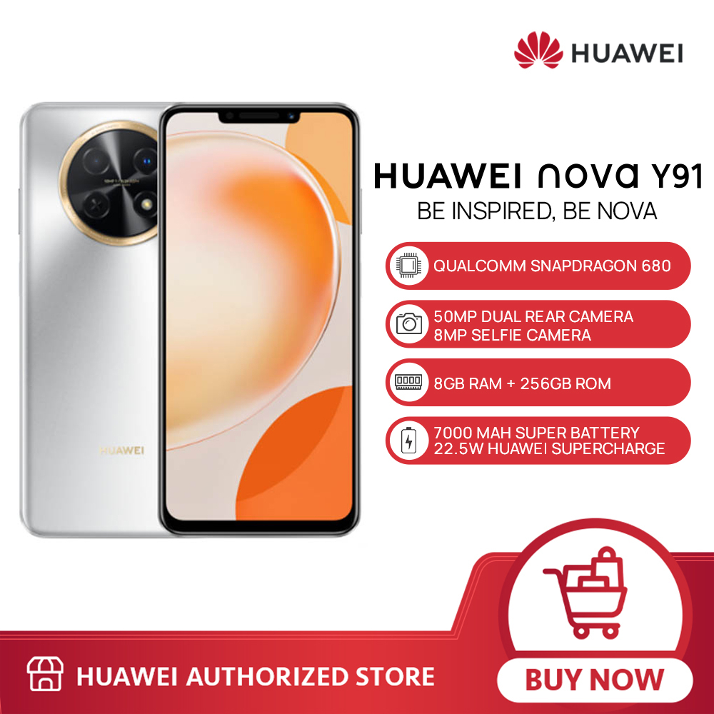 HUAWEI Nova Y91 Smartphone | 8GB RAM + 256GB ROM | Snapdragon 680 | 6. ...