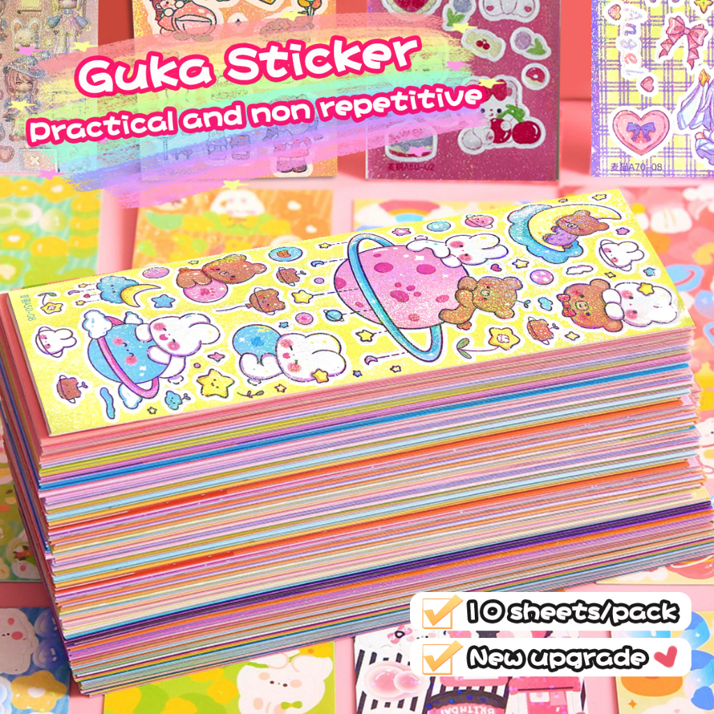 50Pcs Cute Guka Stickers Kawaii Cartoon Stickers Children's Notebook ...