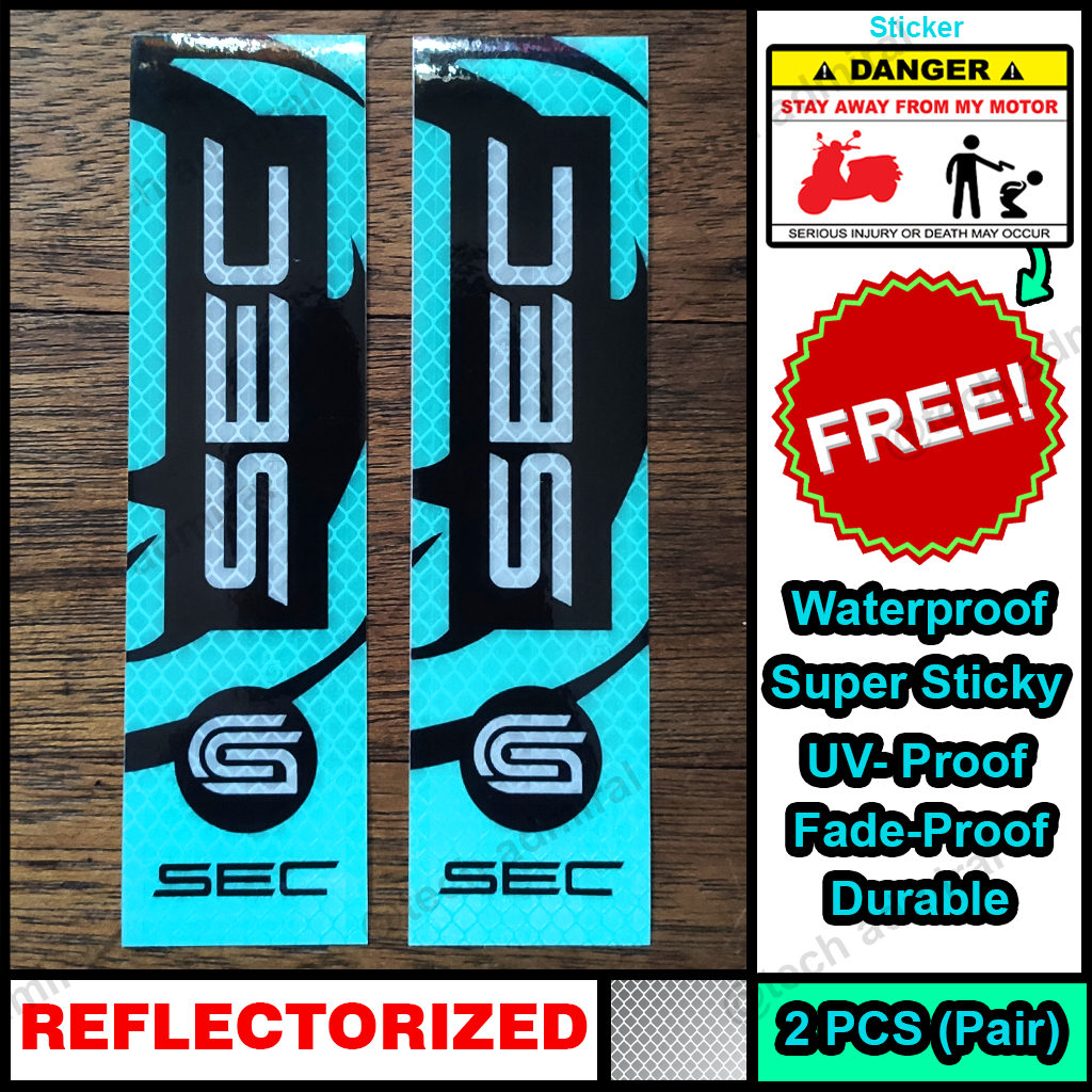 Alloy Top Box Sticker Waterproof SEC Tornado Edition (REFLECTORIZED ...