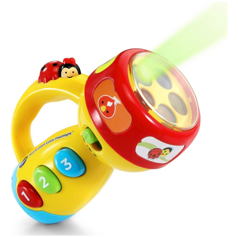 VTech Spin and Learn Color Flashlight, Toddler Learning Toy (Yellow ...