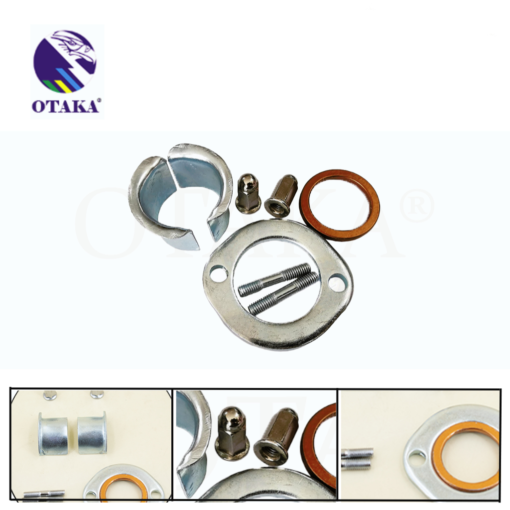 OTAKA MOTORCYCLE MUFFLER CONNECTOR WITH BOLTS/MUFFLER CONNECTOR SET FOR ...