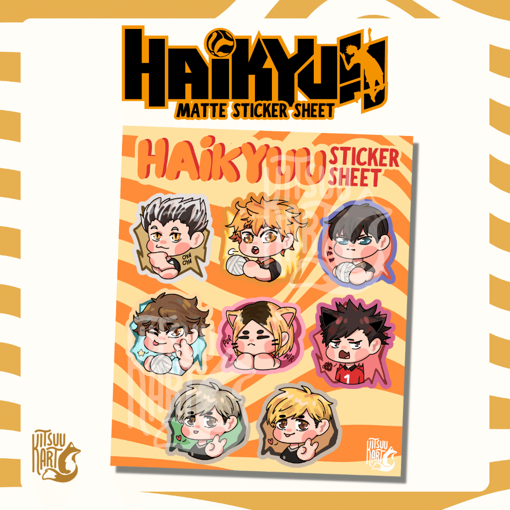 Haikyuu Sticker Sheet | Shopee Philippines