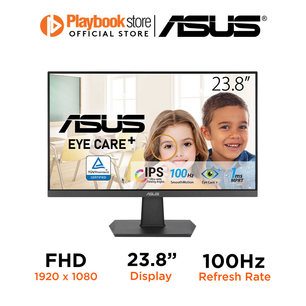 ASUS VA24EHF Fhd 100Hz Wall Mountable Frameless Gaming Monitor 23.8 ...