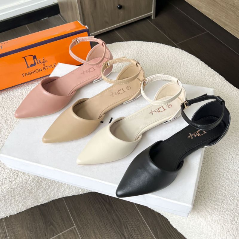 Mkc 1inch heel pointed sandals (9922-1) | Shopee Philippines