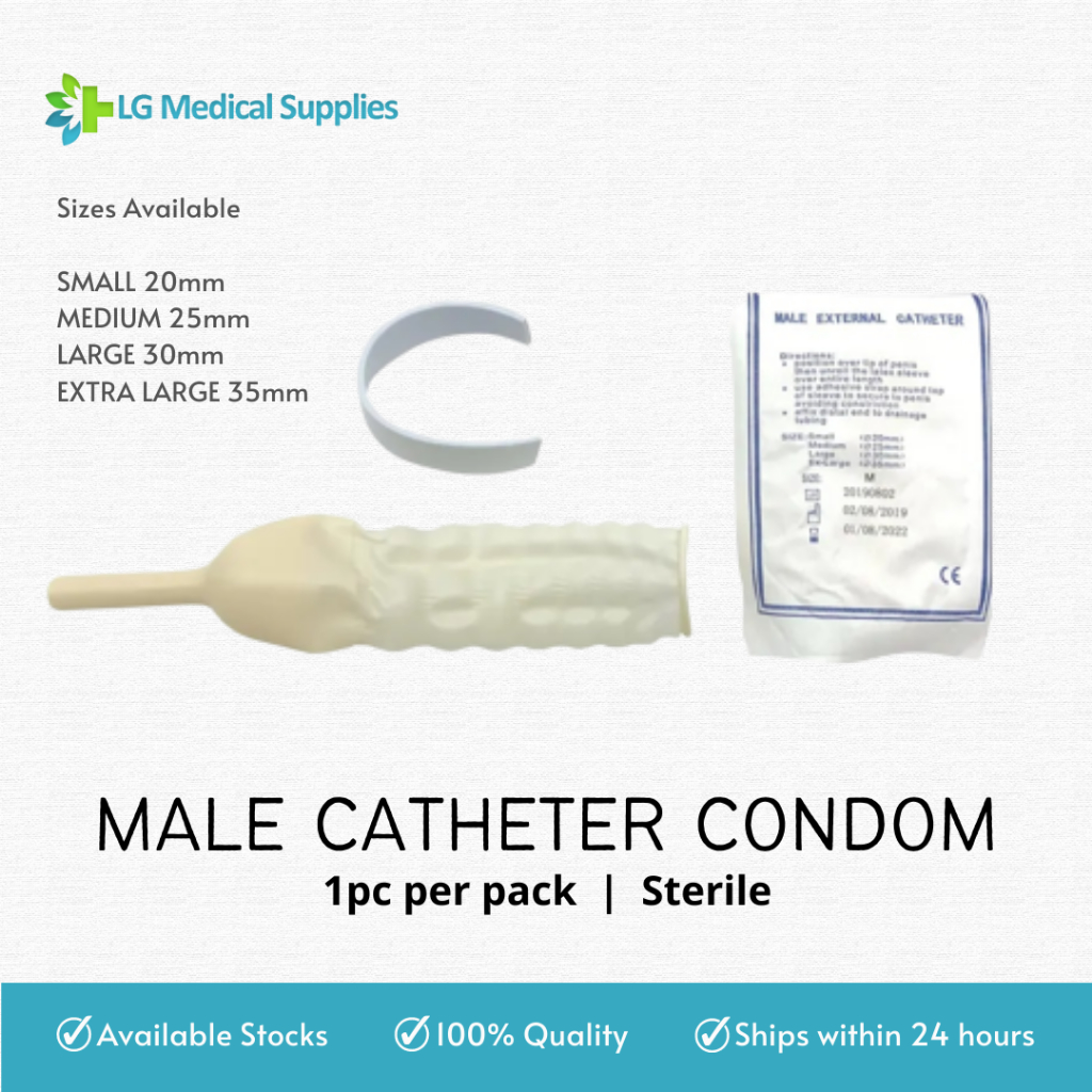 Male Catheter Condom 20mm 25mm 30mm 35mm Sterile 1 piece per pack | Shopee Philippines