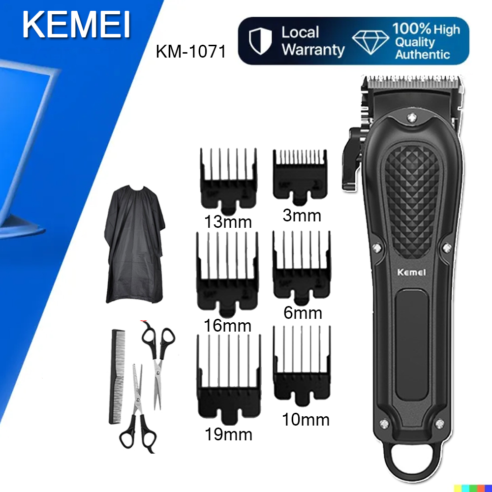 Kemei KM-1071 Rechargeable Electric Hair Cutting Machine Professional Shaver Trimmer For Men ...