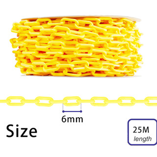 25Mx6MM Plastic Chain Barrier Safety Chains Weatherproof Barrier Chains ...