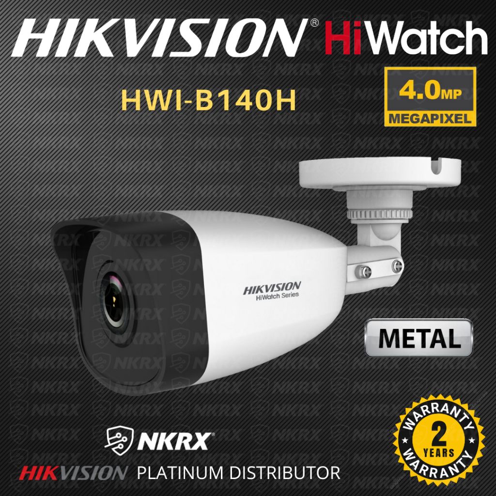 Hikvision Hiwatch Hwi B140h 4mp Network Bullet Camera Ip Camera Poe
