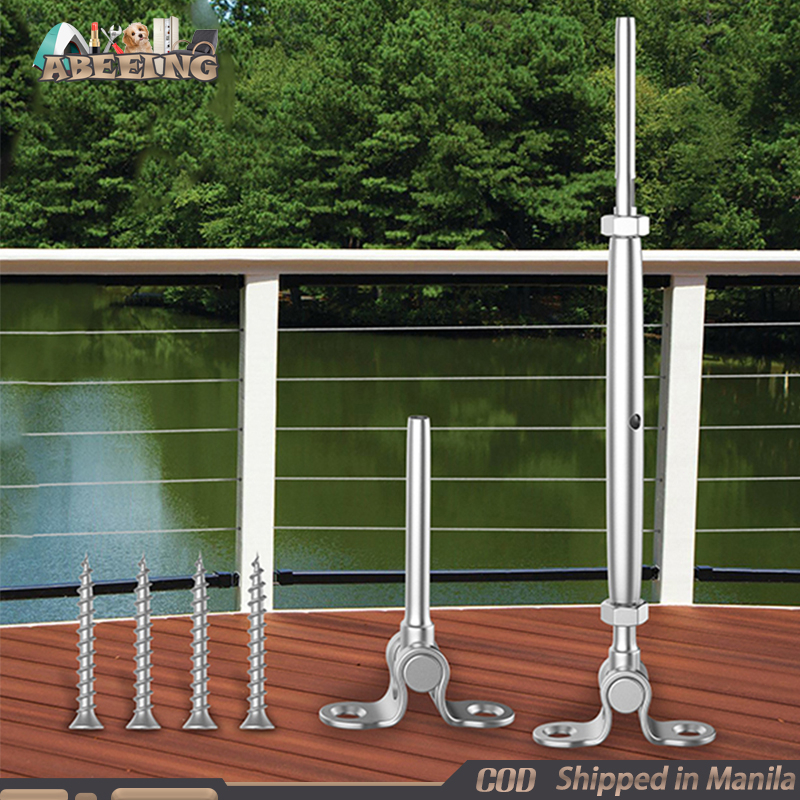 Stainless Steel Cable Railing Kit for 1/4" 1/8" Steel Cable | Shopee ...
