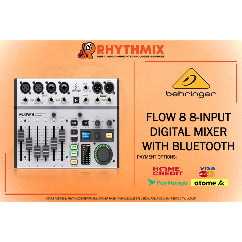 BEHRINGER FLOW 8 8-input Digital Mixer with Bluetooth | Shopee Philippines