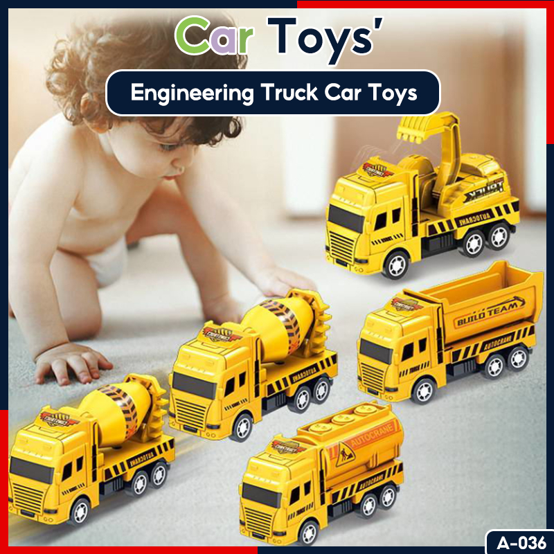 Baby Toys Mini Engineering Truck Car Toys Inertia Car Excavator Truck ...