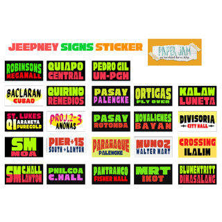 Jeepney Signage MATTE VINYL Stickers Waterproof Scratchproof | Shopee ...