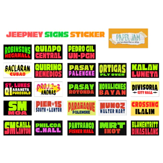 jeepney signs - Best Prices and Online Promos - Jul 2025 | Shopee ...