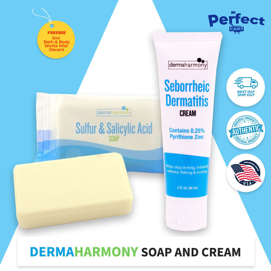 DermaHarmony Sulfur & Salicylic Acid Soap I Seborrheic Dermatitis Cream ...