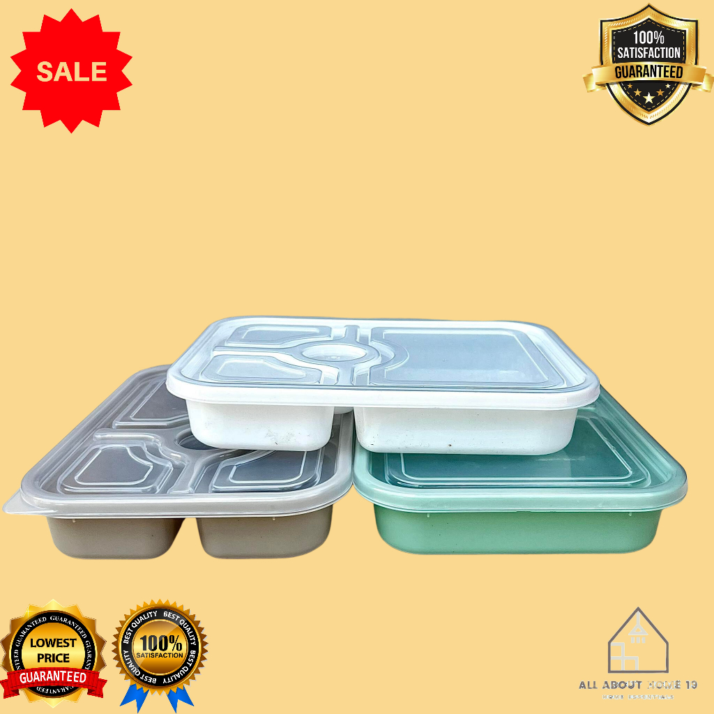 114. High Quality Big Bento Box with 4 Compartment | Shopee Philippines