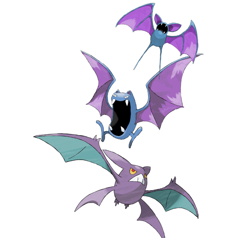 Zubat , Golbat & Crobat Pokemon Cards TCG (1st Gen Pokemon) | Shopee ...