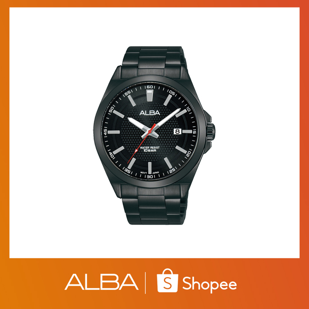 ALBA Philippines Black Dial Stainless Steel Strap AS9P11X1 Quartz Men's ...