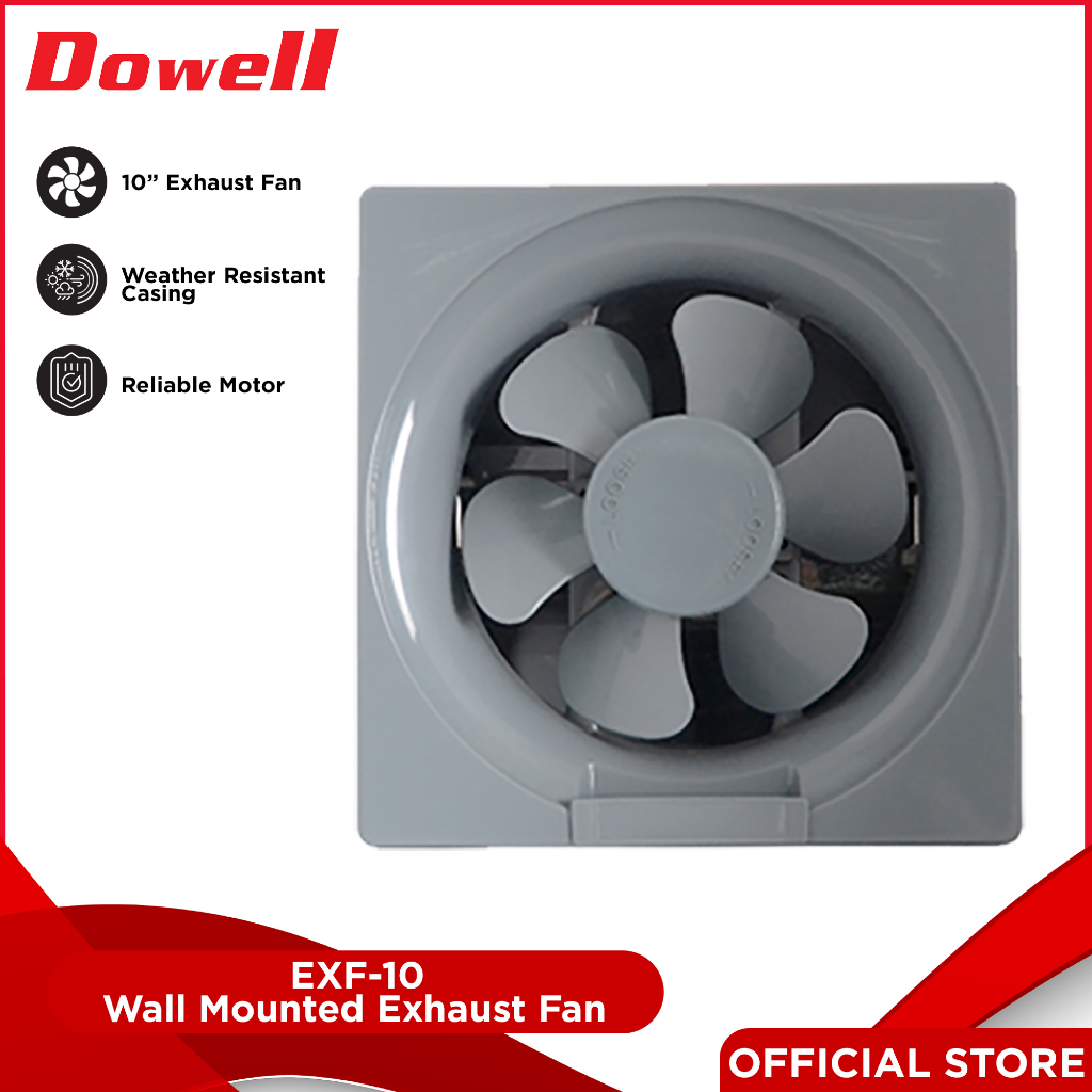 Dowell EXF-10 10" Wall Mounted Exhaust Fan | Shopee Philippines