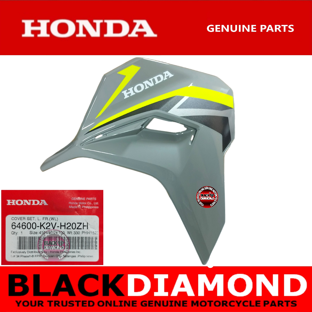 CLICK 125i V3 | FRONT SIDE COVER - PEARL SYLVESTRIS GRAY | PN: 64600 ...