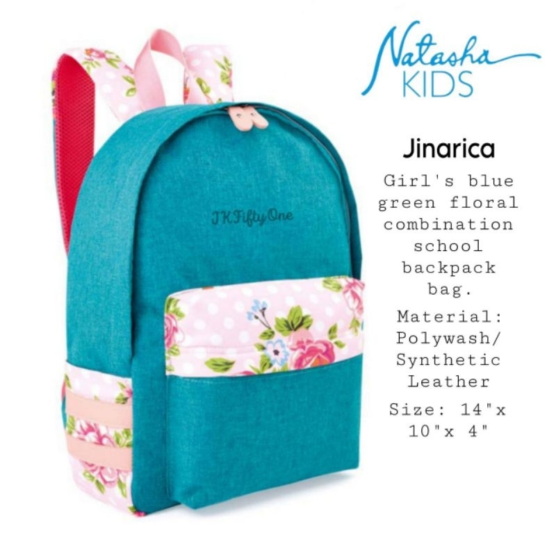 NATASHA KIDS Backpack School Bag for Girls: Jinarica | Shopee Philippines