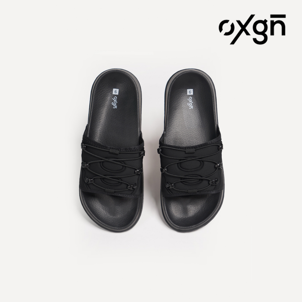 OXGN Premium Threads Single Band Slides For Men (Black) | Shopee ...
