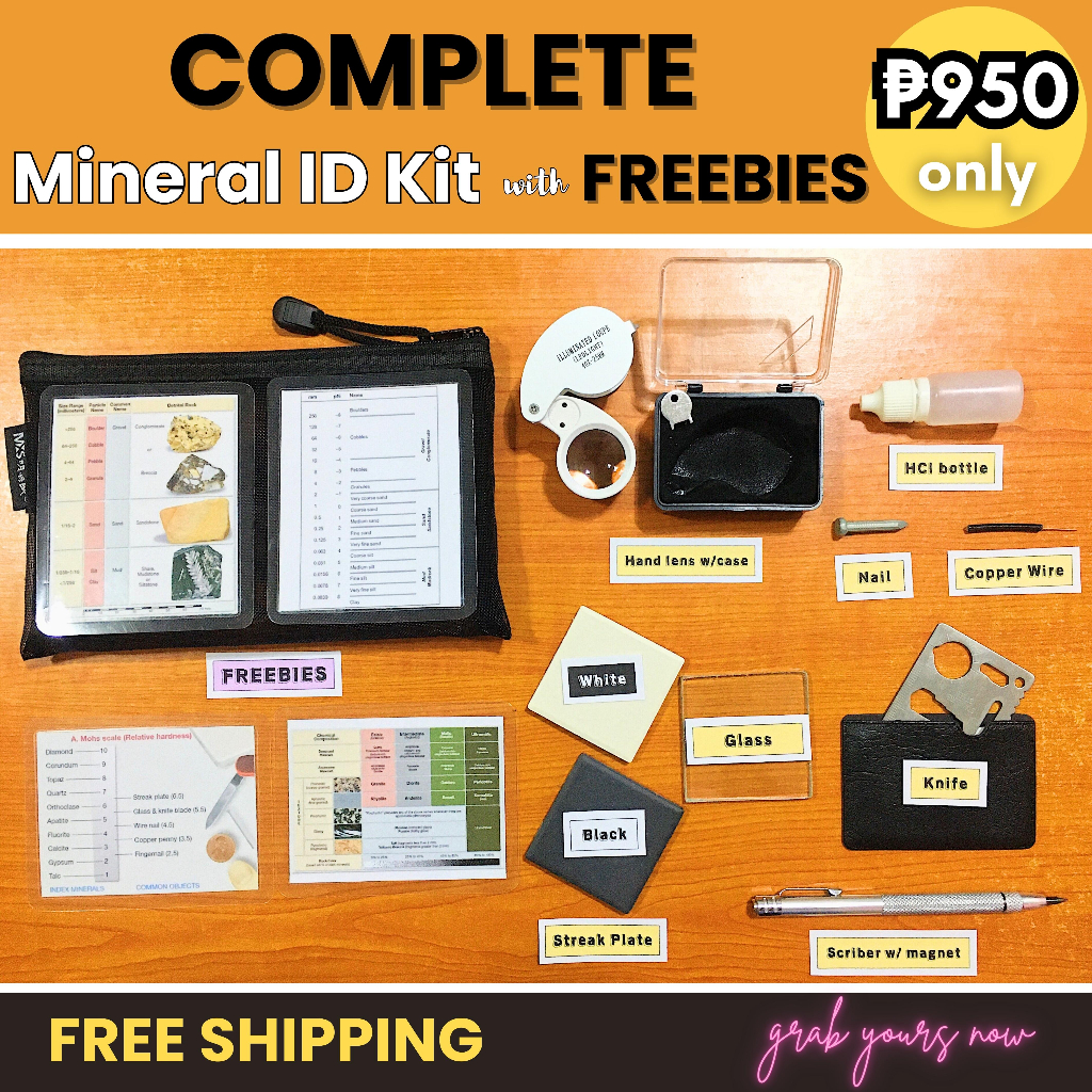 COMPLETE Mineral ID Kit with FREEBIES | Shopee Philippines