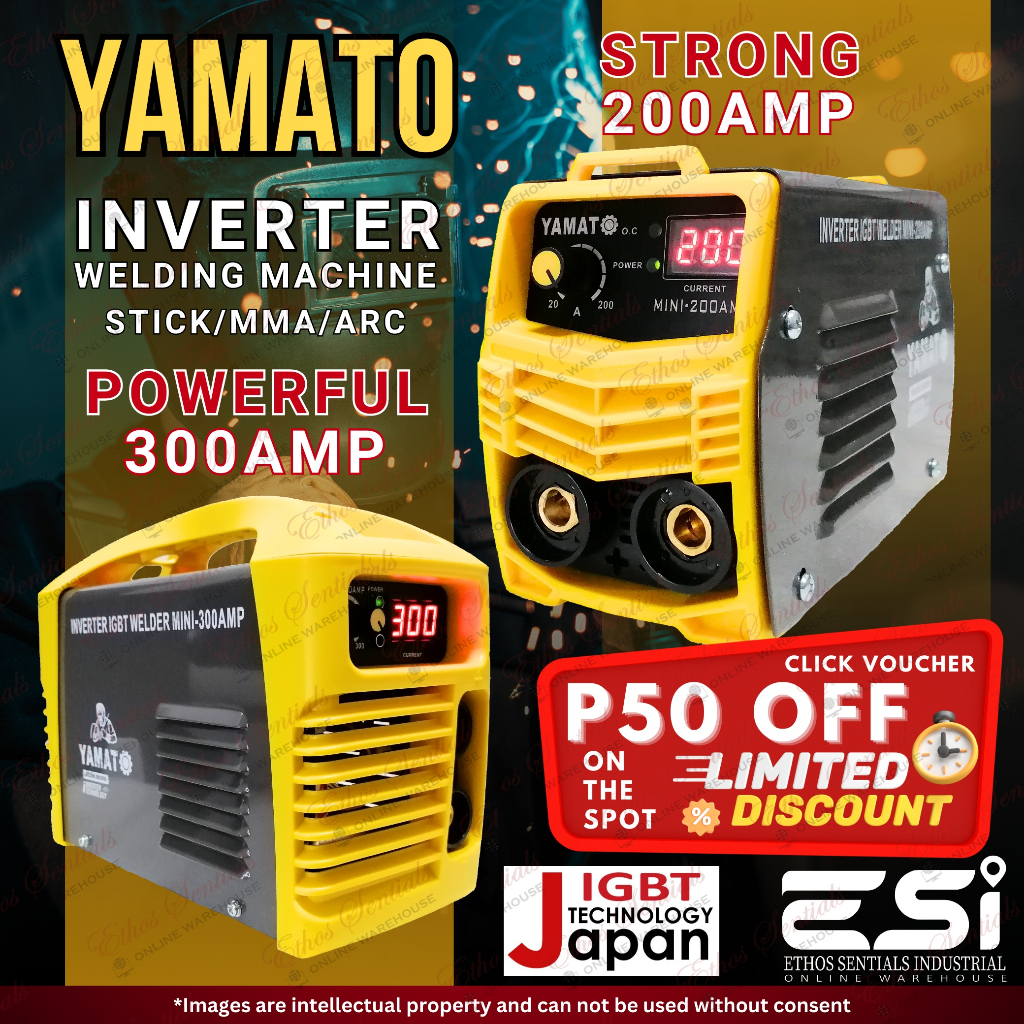 YAMATO Welding Machine 300A | 200A Japan Arc Welder Inverter High ...