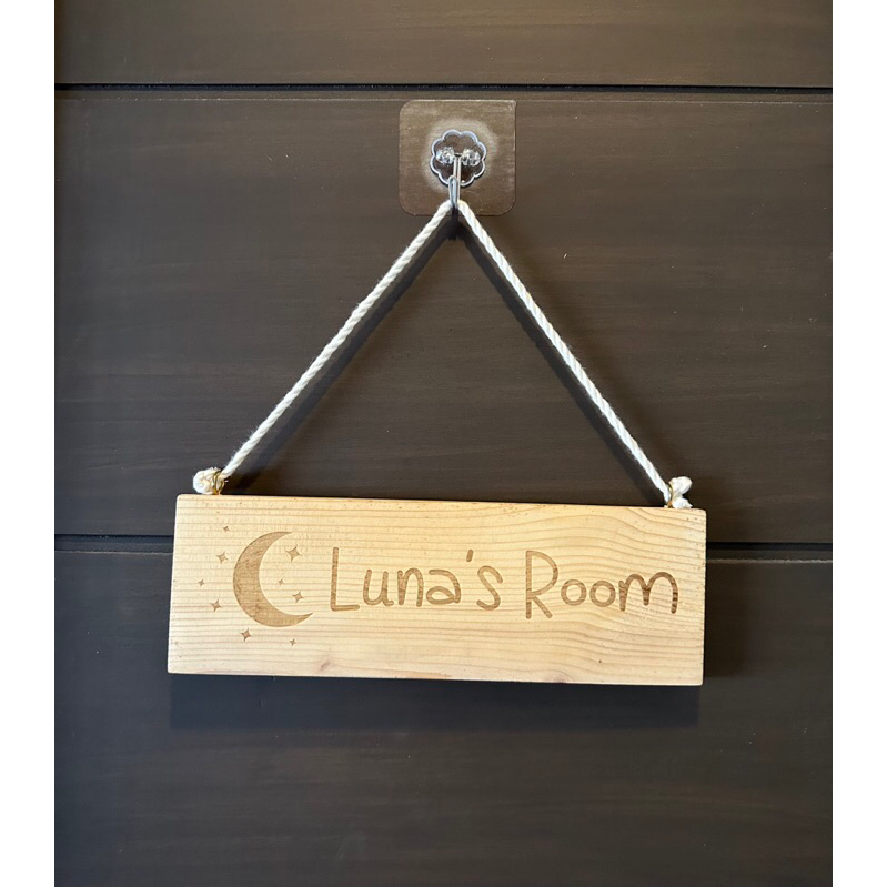 Personalized Wooden Door Sign | House Room Signage | Laser Engraved ...