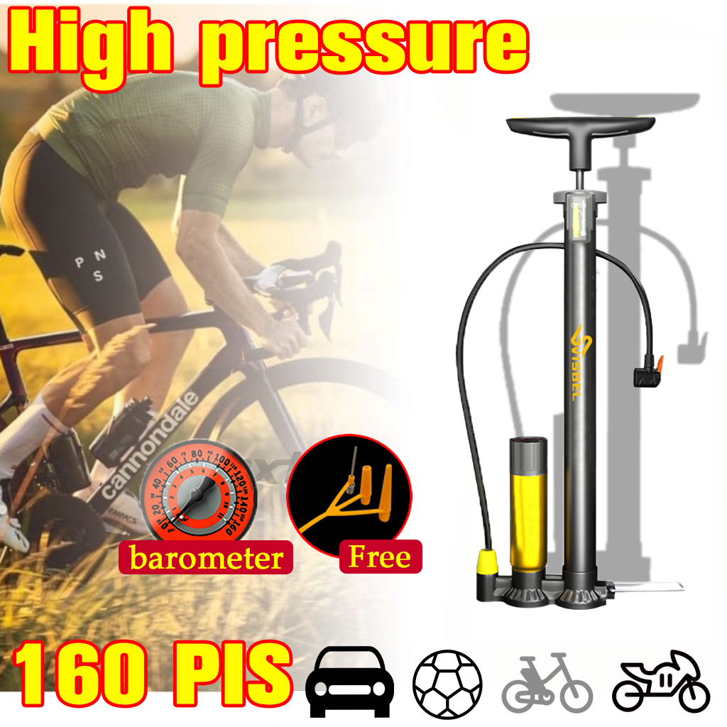High Pressure Bike Air Pump 160psi Motorcycle pump air Portable air pump Air pump for bike ...