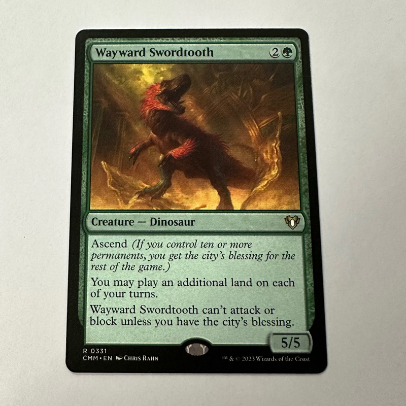 WAYWARD SWORDTOOTH | CMM COMMANDER MASTERS | GREEN | MTG MAGIC THE ...
