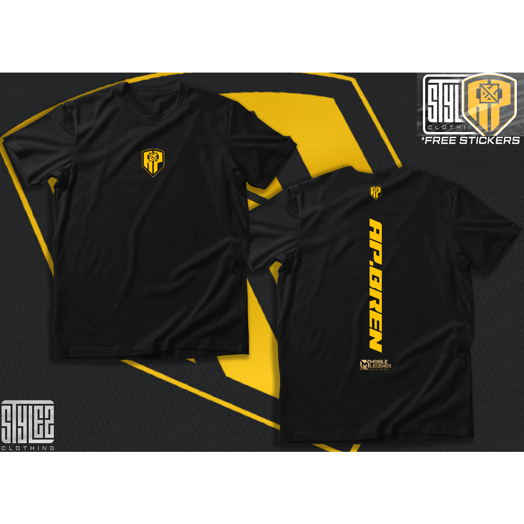 AP.BREN MOBILE LEGENDS ESPORTS TEAM T-SHIRT | Shopee Philippines