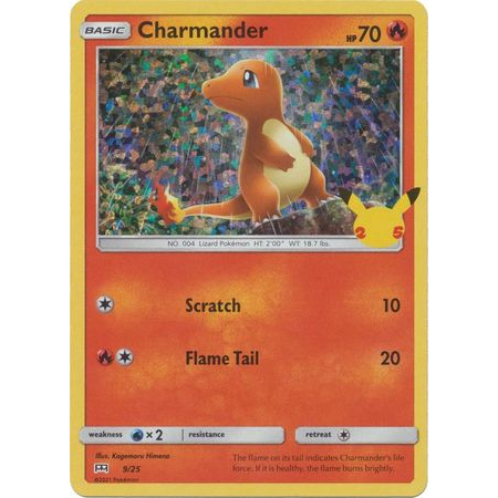 Charmander - 9/25 - 25th Anniversary Holo Promo McDonalds 25th ...