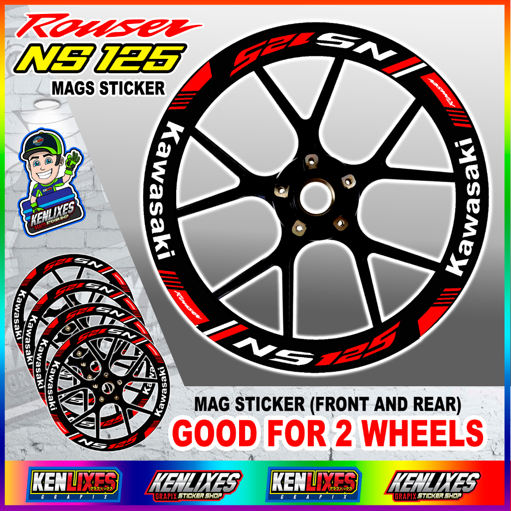 NS 125 FI Rouser Mags Stickers Decals (FRONT & REAR) | Shopee Philippines