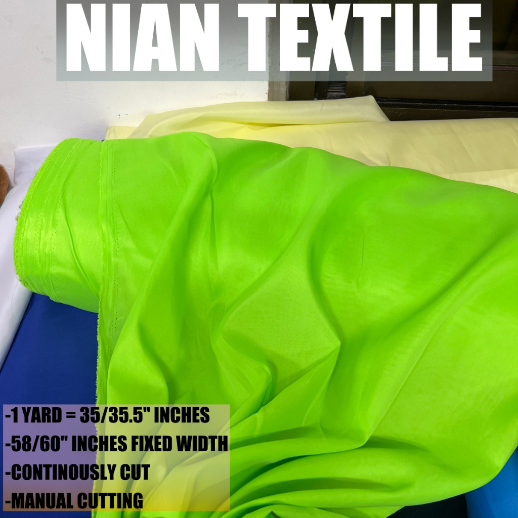 GEENA PONGEE PER YARD DIY FABRIC/ 35 INCHES LENGTH / AND/ 58 OR 60 ...