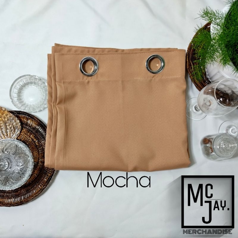 MCJAY - 3in1 Green Palm Leaves Ring Curtain Set (6ft/7ft) - Sold per ...