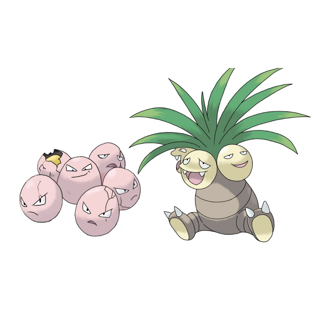 Exeggcute & Exeggutor Pokemon Cards TCG ( 1st Gen Pokemon) | Shopee ...