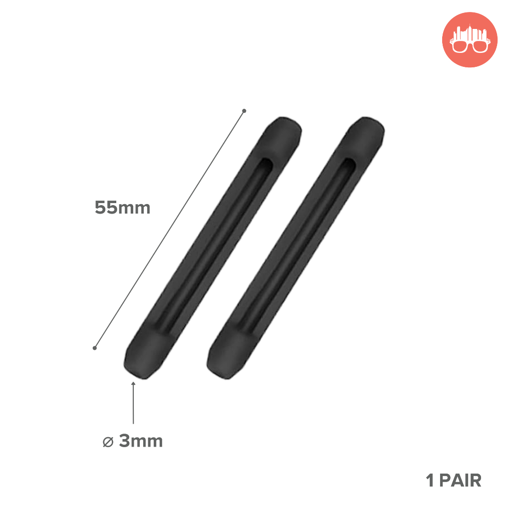 MetroSunnies Eyewear Temple Tip Ear Grip Sleeve Anti-Slip Soft Silicone ...
