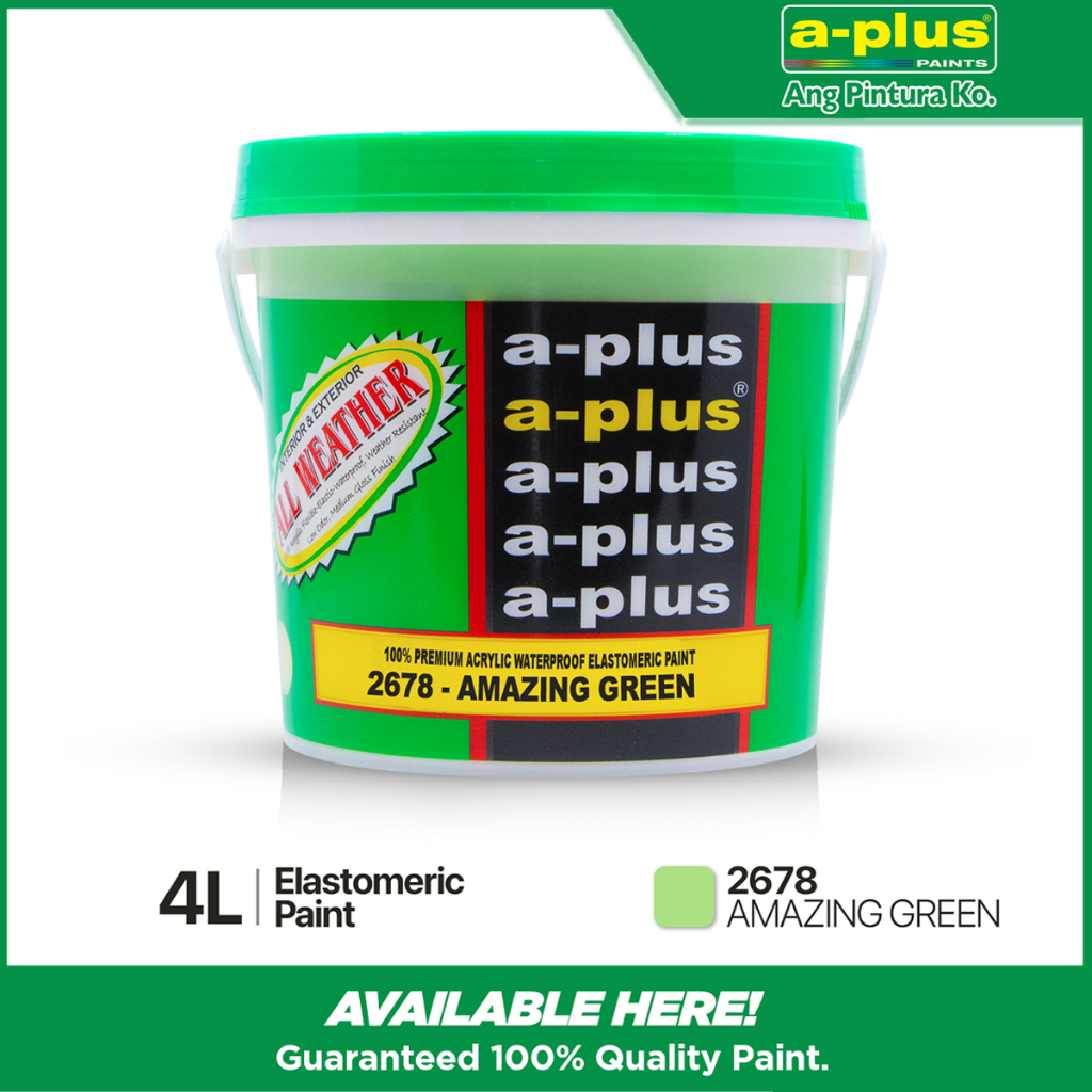 A-Plus All Weather 4L- Medium Gloss | FAMILY COLOR GREEN, CREAM ...