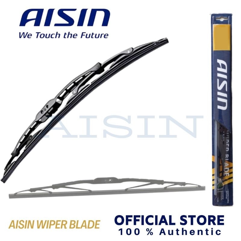 AISIN WIPER BLADE STANDARD Single 14", 16", 17", 18", 19", 20", 21", 22", 24", 26" | Shopee ...