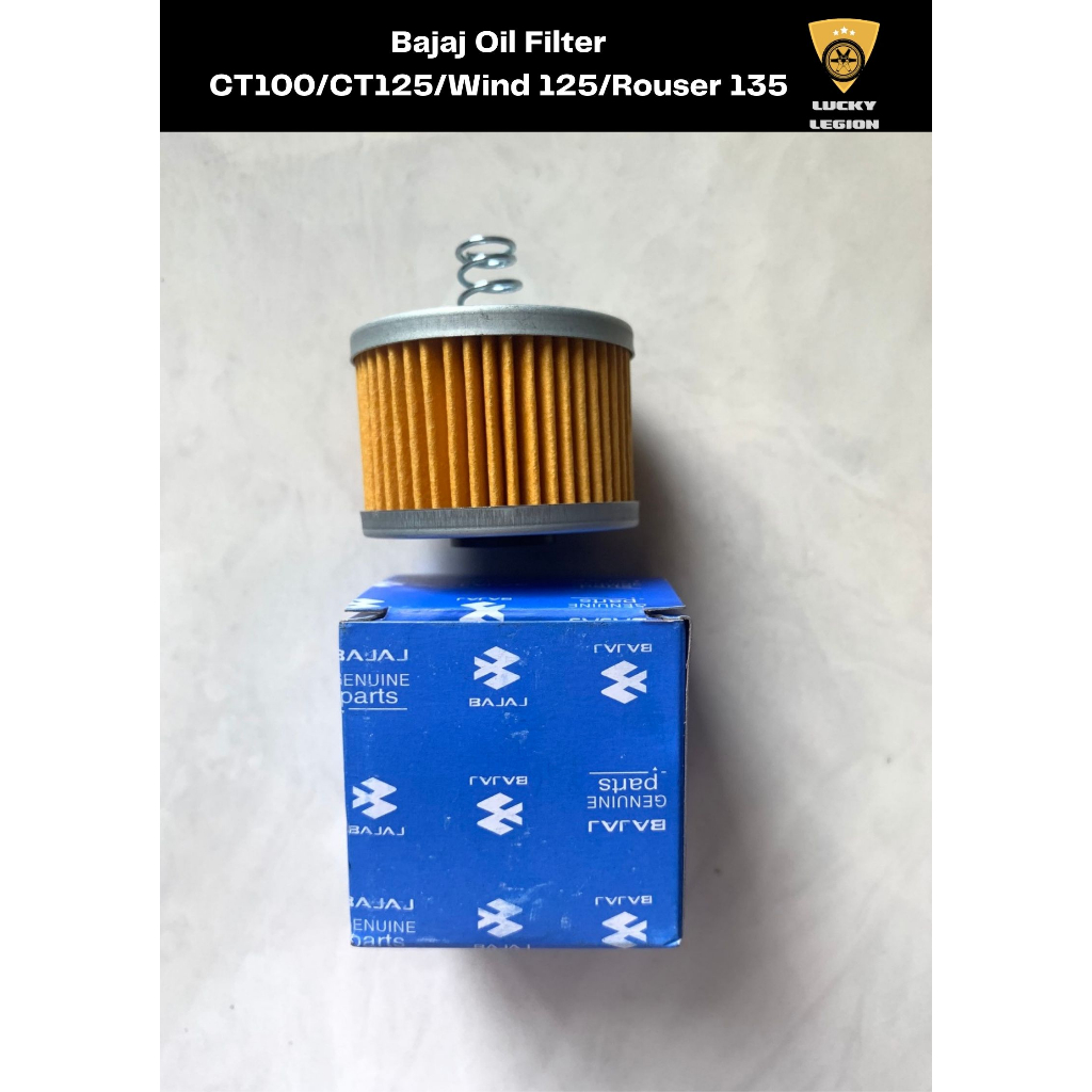 Lucky Legion Motorcycle Oil Filter Bajaj CT100-125/Wind 125/Rouser135 ...